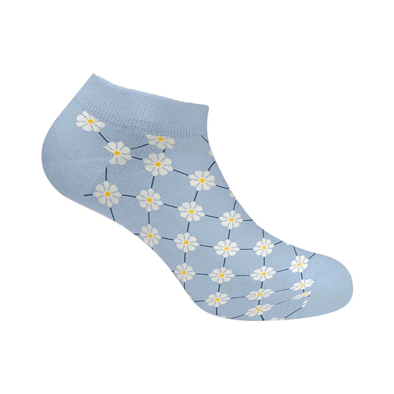Walk Γυναικεία Bamboo Κάλτσα Σοσόνι W332 Daisies Σιέλ - GLAMI.gr