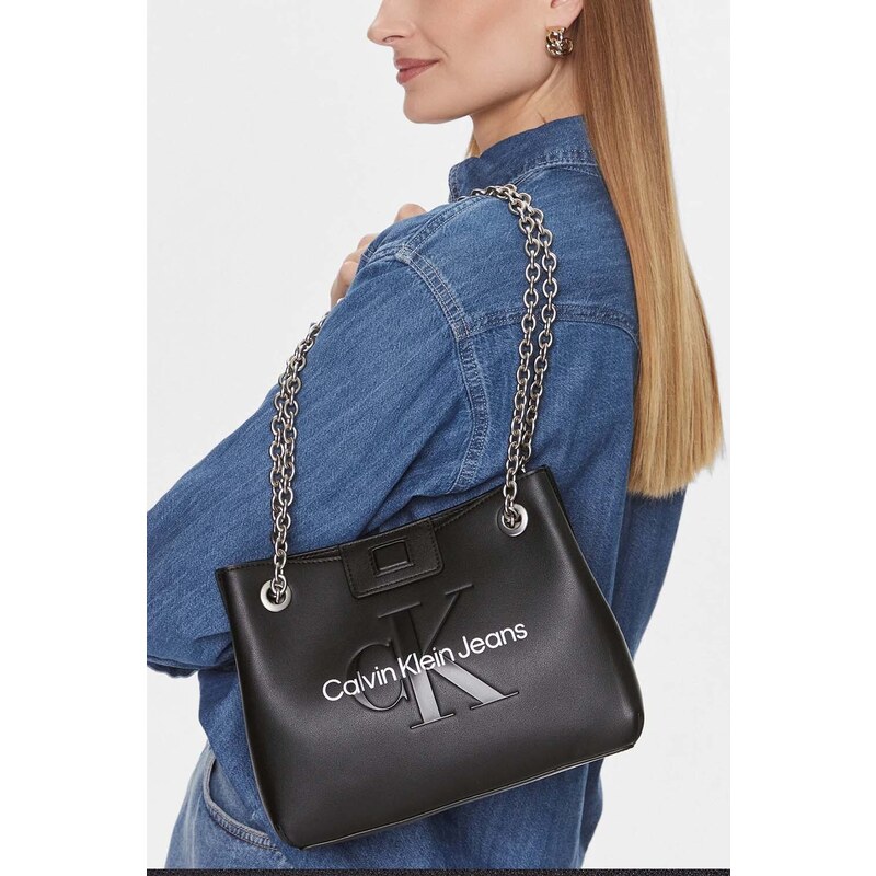 CALVIN KLEIN Τσαντα Sculpted Shoulder Bag24 Mono K60K607831 0GL black ...