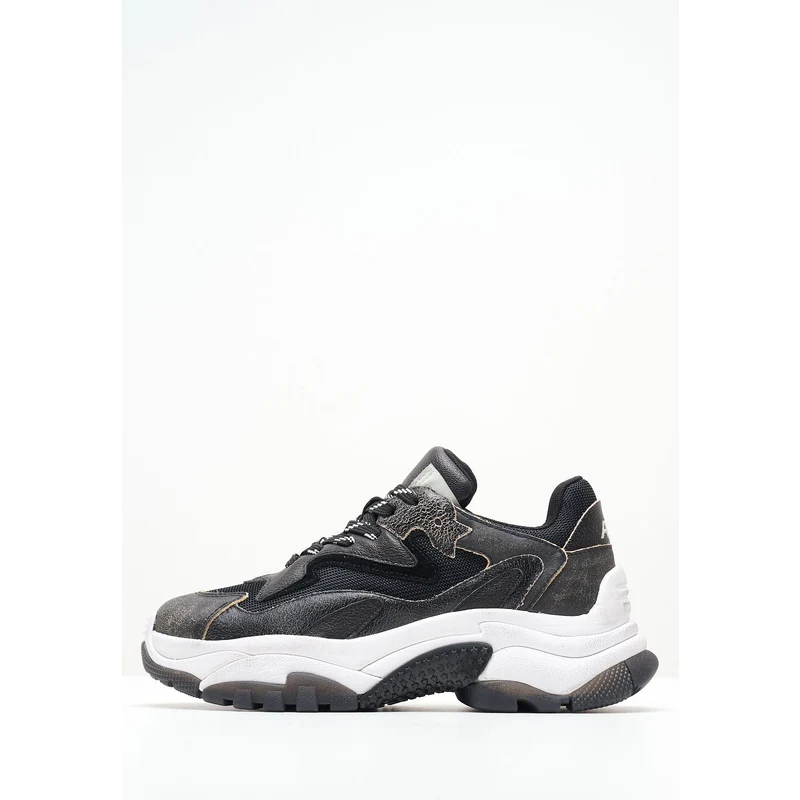 Γυναικεία Παπούτσια Casual Addict.D Μαύρο Δέρμα Ash - GLAMI.gr