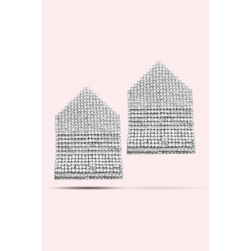 Uncanny World Mya εντυπωσιακά σκουλαρίκια κρεμαστά με στρας - GLAMI.gr