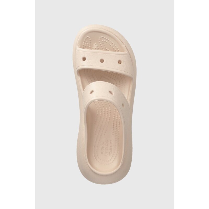Παντόφλες Crocs Classic Crush Sandal Classic Crush Sandal χρώμα: ροζ ...