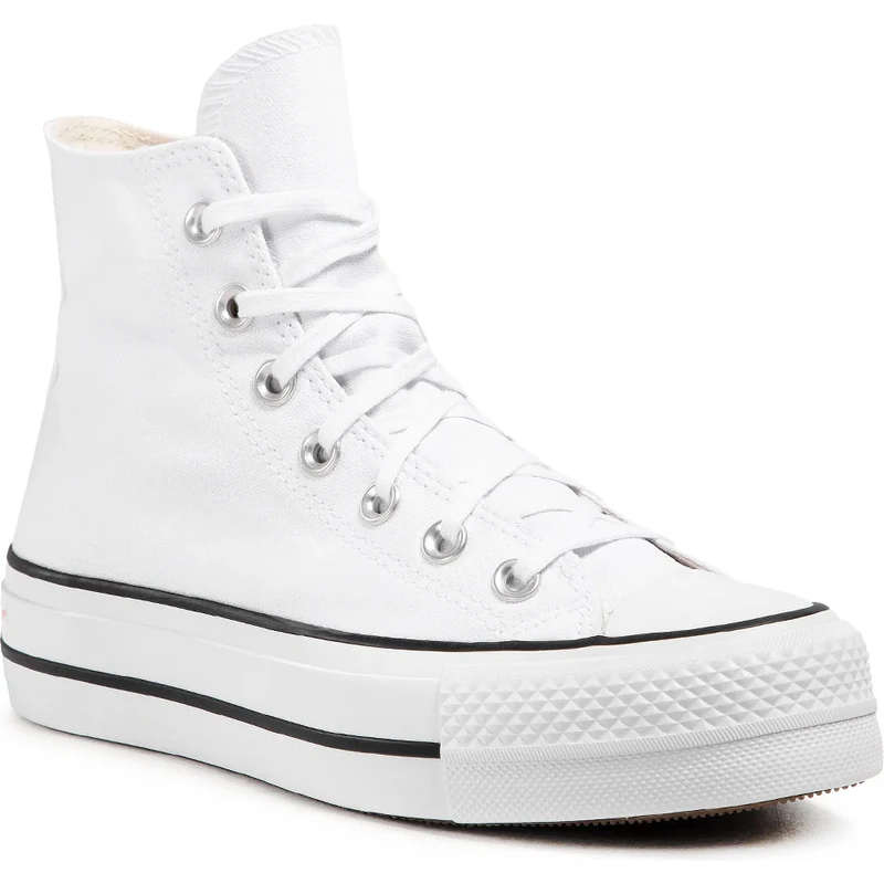 Converse Chuck Taylor All Star Lift Hi White/Black/White Γυναικεία ...
