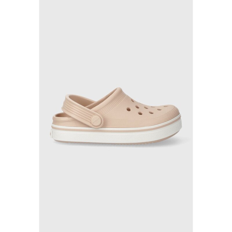 Παιδικές παντόφλες Crocs 208479 Off Court Clog T χρώμα: μαύρο - GLAMI.gr