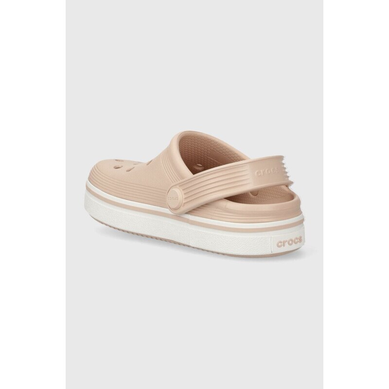 Παιδικές παντόφλες Crocs 208479 Off Court Clog T χρώμα: μαύρο - GLAMI.gr