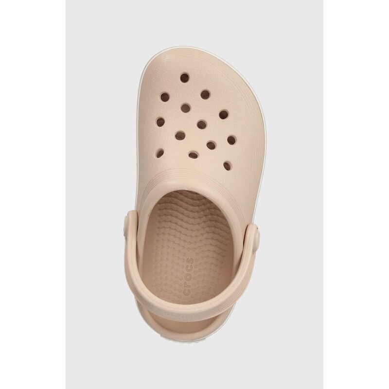 Παιδικές παντόφλες Crocs 208479 Off Court Clog T χρώμα: μαύρο - GLAMI.gr