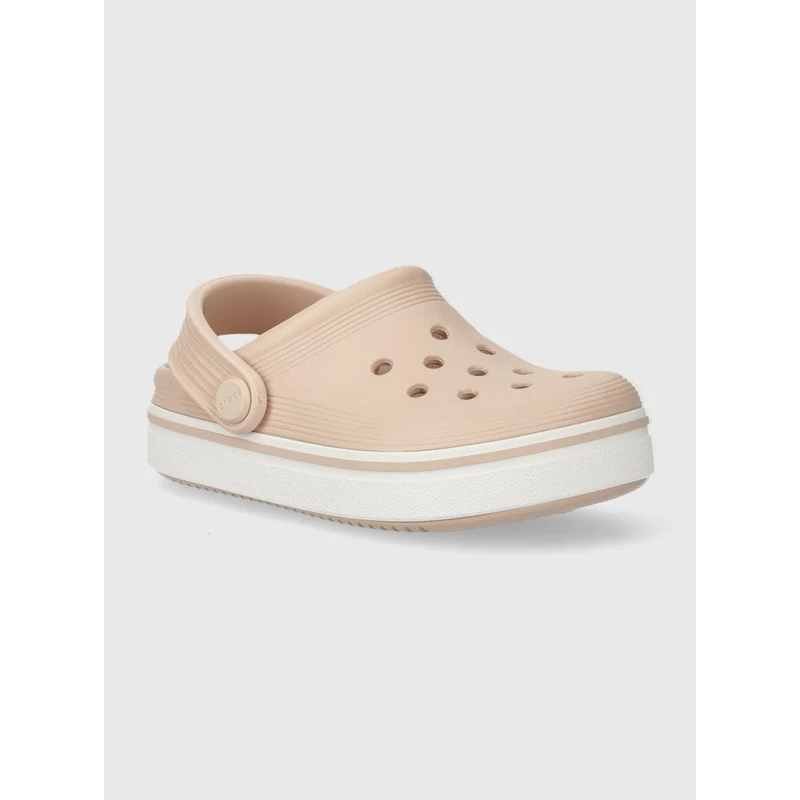 Παιδικές παντόφλες Crocs 208479 Off Court Clog T χρώμα: μαύρο - GLAMI.gr