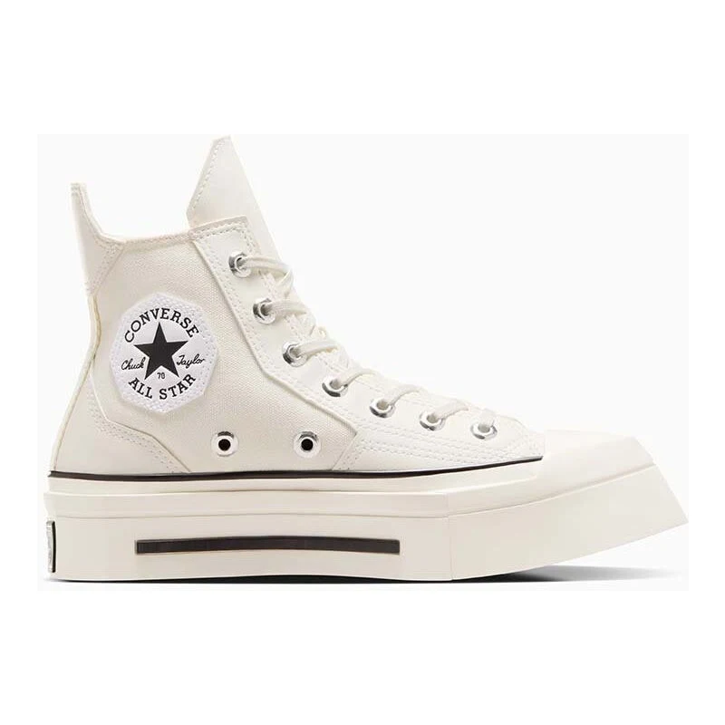 Πάνινα παπούτσια Converse Chuck 70 De Luxe Squared HI χρώμα: μπεζ ...