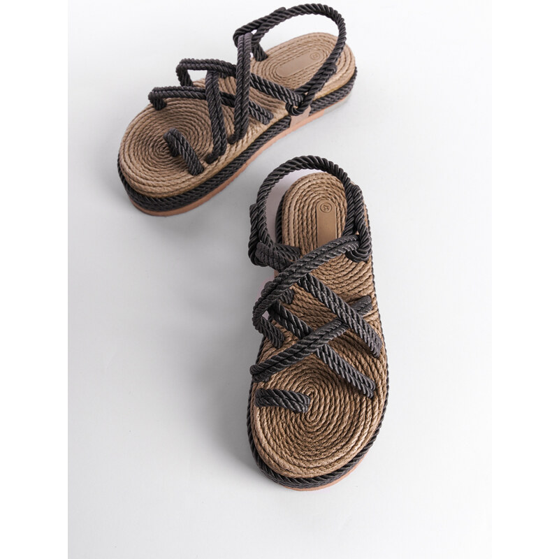 Capone Outfitters Γυναικεία πέδιλα Wedge Heel String - GLAMI.gr