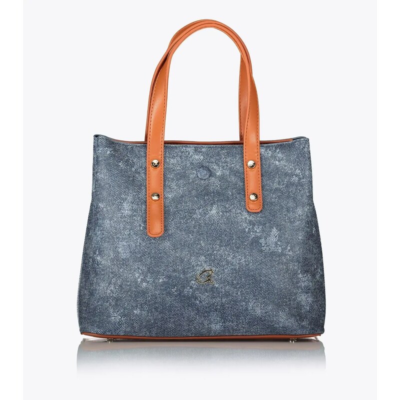 ΤΣΑΝΤΑ ΧΕΙΡΟΣ ELVIRA ΜΕ ΣΥΝΔΥΑΣΜΟ ΧΡΩΜΑΤΩΝ 1010-3262-BLUE Axel - GLAMI.gr