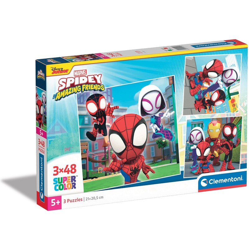 Clementoni Παιδικό Παζλ Super Color Marvel Spidey Και Οι Απίθανοι Φίλοι ...