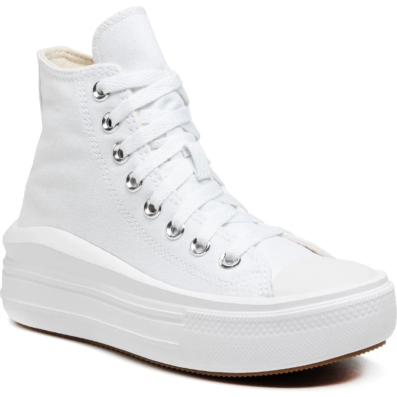 Converse Chuck Taylor All Star Move Platform Hi White/Nat.Iv/White ...