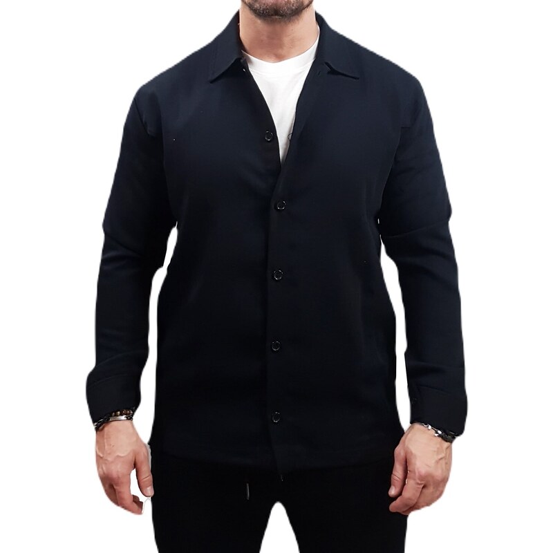 Martini MRT MRT Martini - 4433-pedro - Blue/Black - Overshirt Jacket ...