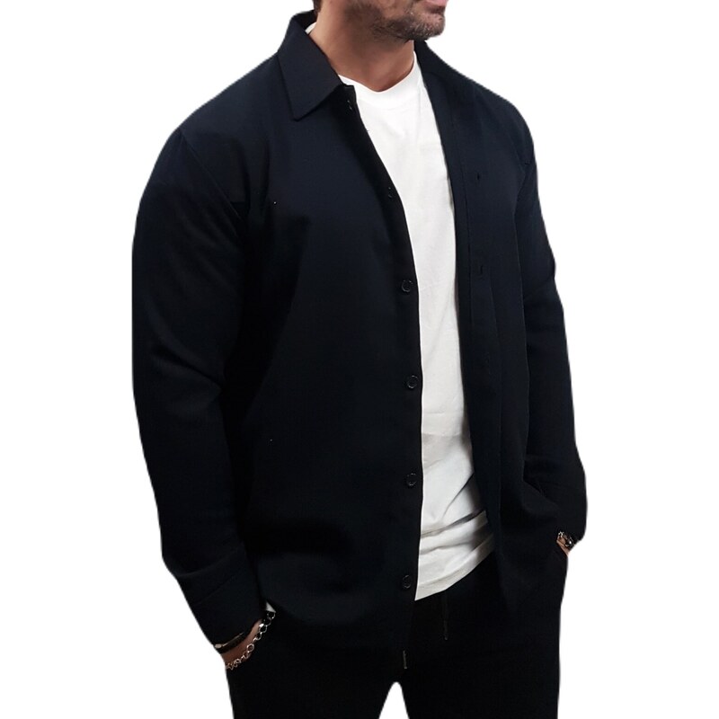 Martini MRT MRT Martini - 4433-pedro - Blue/Black - Overshirt Jacket ...