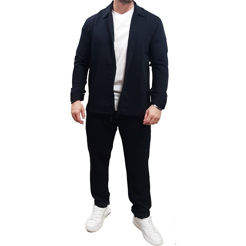 Martini MRT MRT Martini - 4433-pedro - Blue/Black - Overshirt Jacket ...