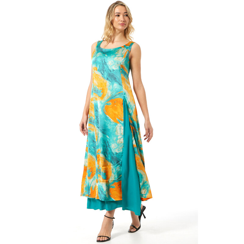 Anna Raxevsky ΕΜΠΡΙΜΕ ΣΑΤΕΝ ΑΜΑΝΙΚΟ ΦΟΡΕΜΑ ΜΕ ΣΚΙΣΙΜΟ - GLAMI.gr