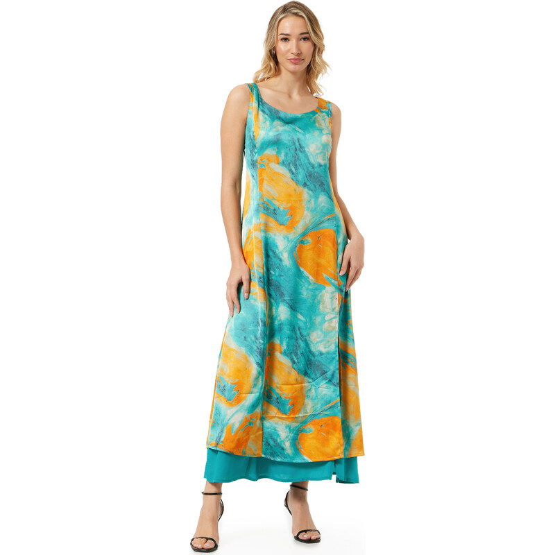 Anna Raxevsky ΕΜΠΡΙΜΕ ΣΑΤΕΝ ΑΜΑΝΙΚΟ ΦΟΡΕΜΑ ΜΕ ΣΚΙΣΙΜΟ - GLAMI.gr