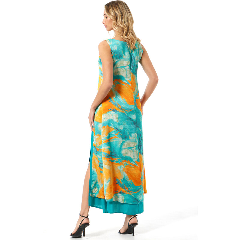 Anna Raxevsky ΕΜΠΡΙΜΕ ΣΑΤΕΝ ΑΜΑΝΙΚΟ ΦΟΡΕΜΑ ΜΕ ΣΚΙΣΙΜΟ - GLAMI.gr