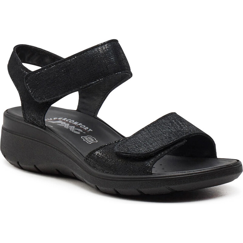 Imac Black Γυναικεία Ανατομικά Δερμάτινα Πέδιλα Μαύρα (557410 54250/011 ...