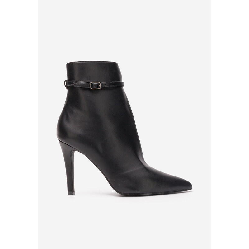 Zapatos Μποτάκια με λεπτο τακουνι Mozza Μαύρα - GLAMI.gr