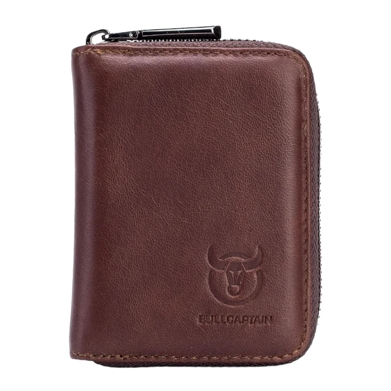 Δερμάτινο πορτοφόλι καρτοθήκη Bull Captain KB05 καφέ - GLAMI.gr
