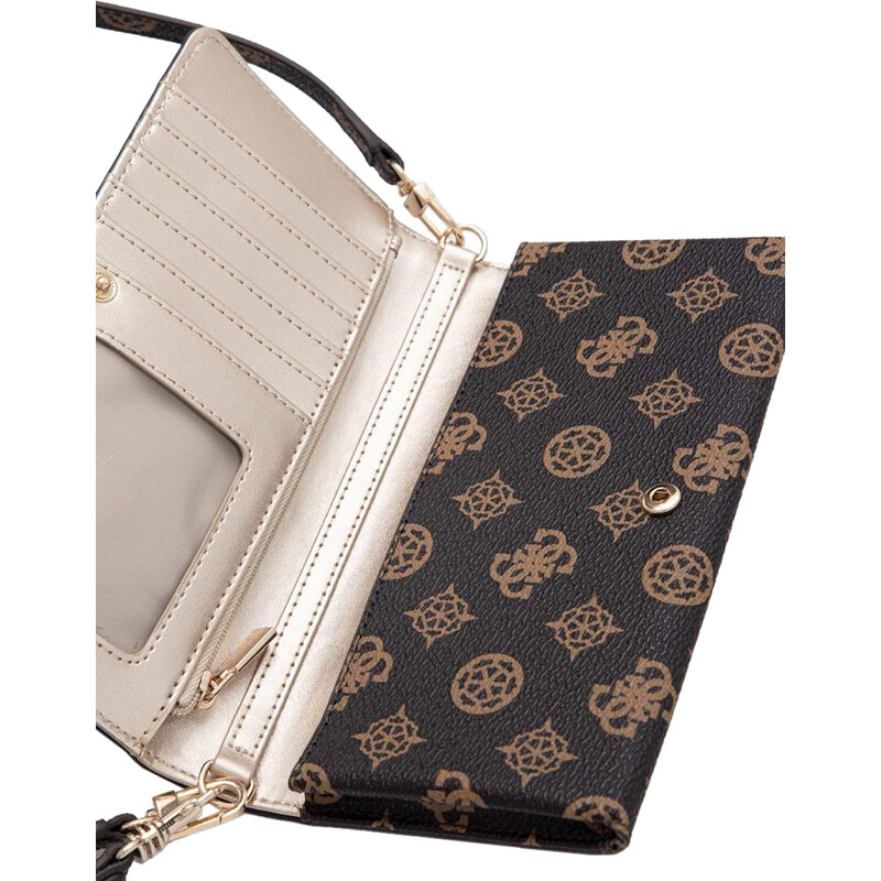 GUESS 'LAUREL' ΠΟΡΤΟΦΟΛΙ ΓΥΝΑΙΚΕΙΟ ΜΕ ΛΟΥΡΑΚΙ SWPG8500550-MLO - GLAMI.gr