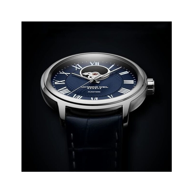 Raymond Weil Maestro Visible Balance Wheel 40mm μπλε καντραν - - GLAMI.gr