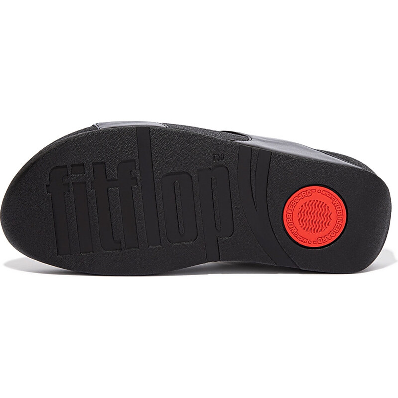 FitFlop Lulu Crystal Embellished Slides All Black Γυναικείες Ανατομικές Παντόφλες Μαύρες (EC4 ...