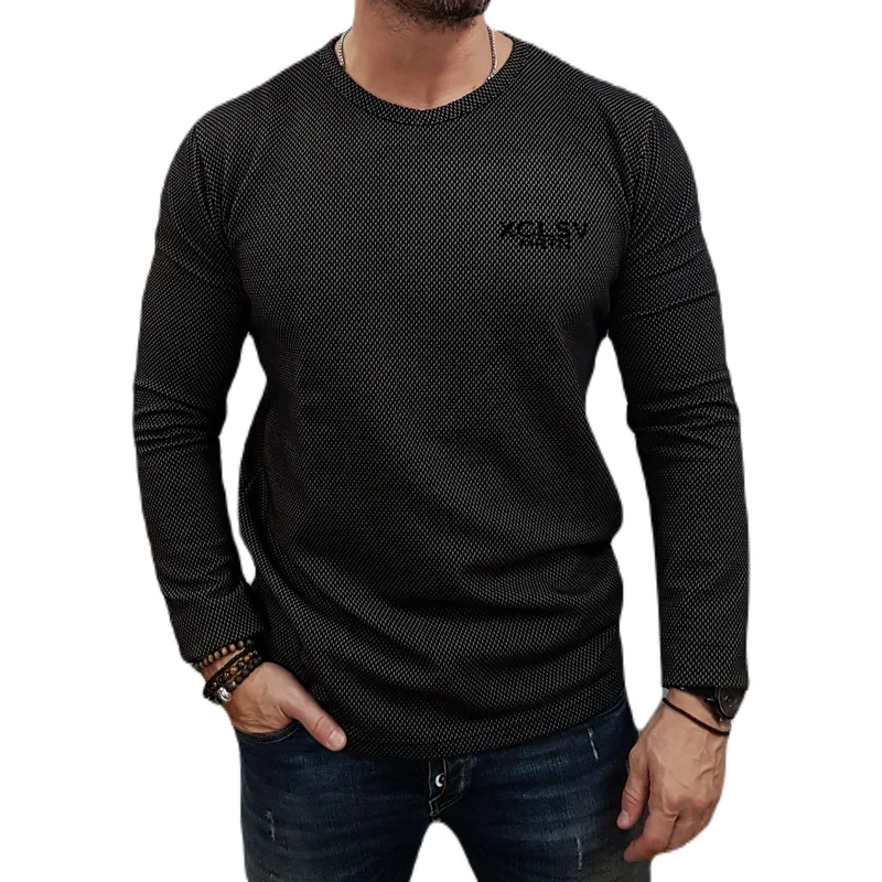 Martini MRT MRT Martini - 11165 - Slim Fit -Black/ Ecru - Μπλούζα Μακό - GLAMI.gr