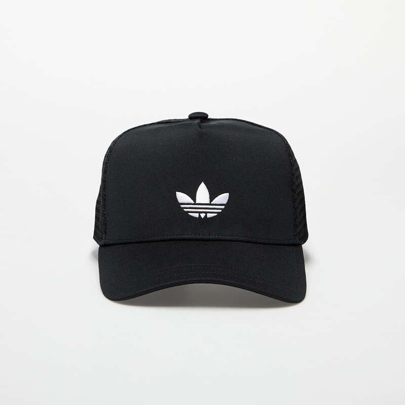 adidas Originals adidas Adicolor Classic Curved Foam Trucker Cap Black ...