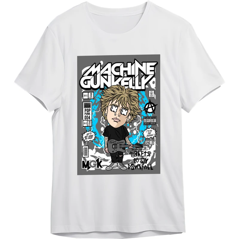 T-Shirt Machine Gun Kelly Pop Culture White - GLAMI.gr