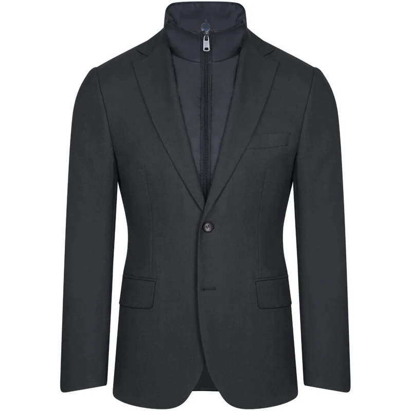 Prince Oliver Σακάκι Με Επένδυση Λαδί (Modern Fit) - GLAMI.gr