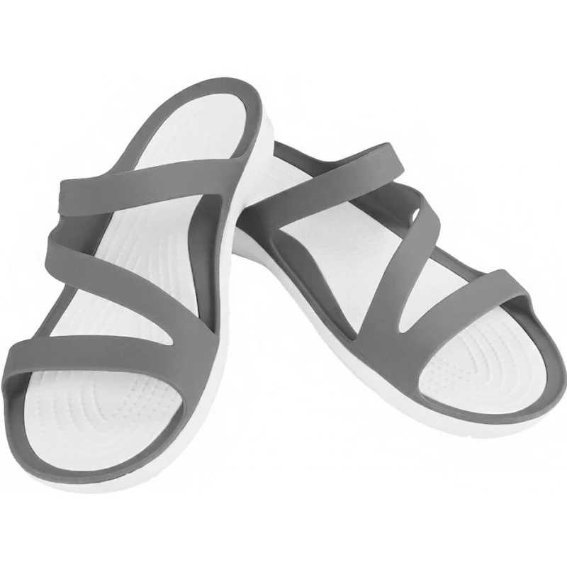 Crocs Swiftwater Sandal W Σαγιονάρες σε Γκρι Χρώμα 203998-06X - GLAMI.gr