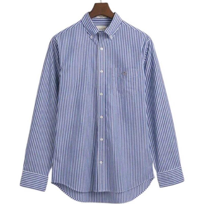 ΠΟΥΚΑΜΙΣΟ GANT Regular Fit Poplin Stripe - GLAMI.gr