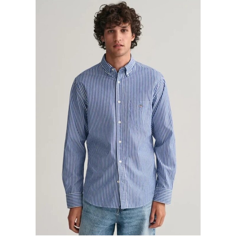 ΠΟΥΚΑΜΙΣΟ GANT Regular Fit Poplin Stripe - GLAMI.gr