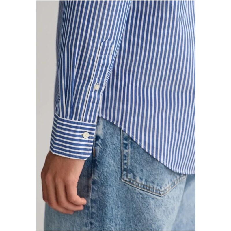 ΠΟΥΚΑΜΙΣΟ GANT Regular Fit Poplin Stripe - GLAMI.gr