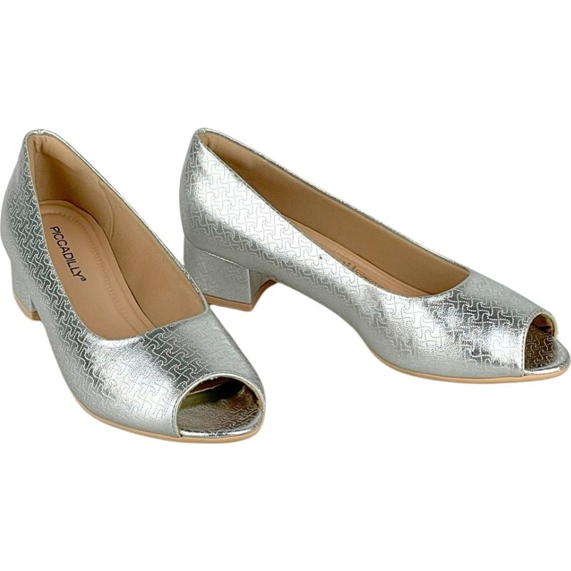 Piccadilly | Γυναικείες Γόβες Ανατομικές | 624503 | Silver - GLAMI.gr