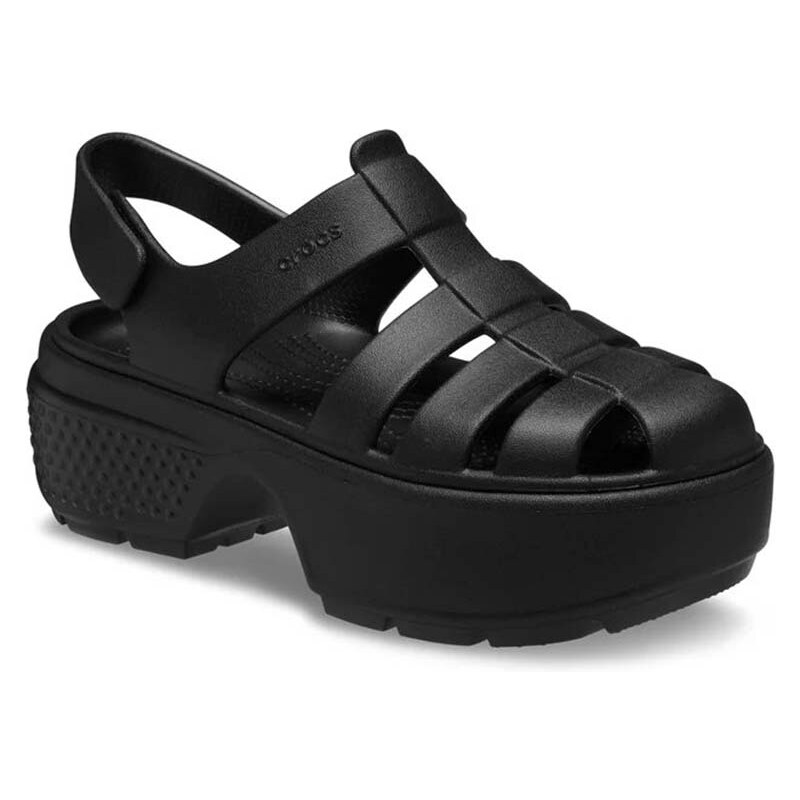 Stomp Fisherman Sandal Crocs 209938 001 Black - GLAMI.gr