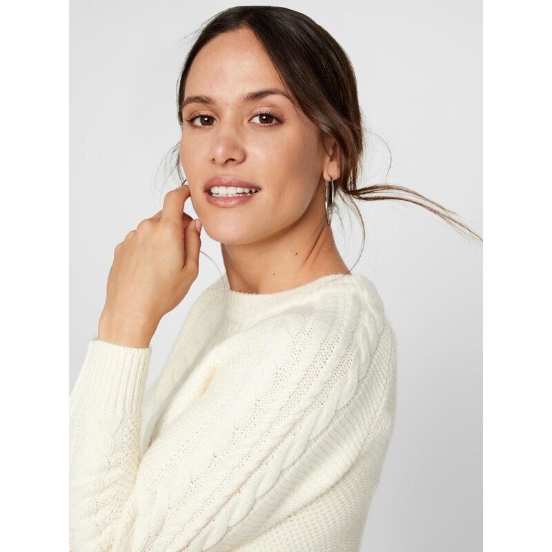 Vero Moda Petite Πουλόβερ 'VMPRIYA' φυσικό λευκό - GLAMI.gr