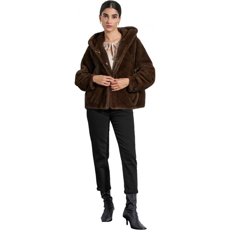 Matis ΚΡΟΠ ΣΥΝΘΕΤΙΚΗ ΓΟΥΝΑ 2225501 BROWN - GLAMI.gr