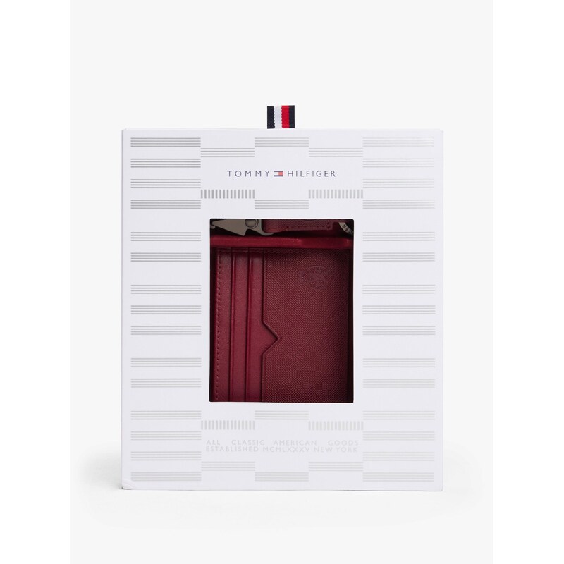 TOMMY HILFIGER Σετ Με Δερμάτινη Θήκη Για Κάρτες Και Μπρελόκ - GLAMI.gr