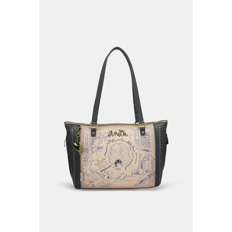 Τσάντα Ώμου Shopper Anekke 41842-412 Multicolor - GLAMI.gr