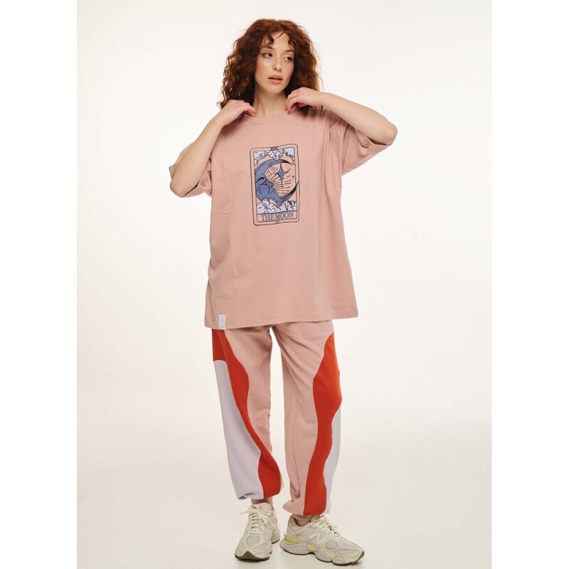 PCP Clothing PCP Γυναικειο Κοντομανικο Μπλουζακι με τυπωμα – THE MOON ...