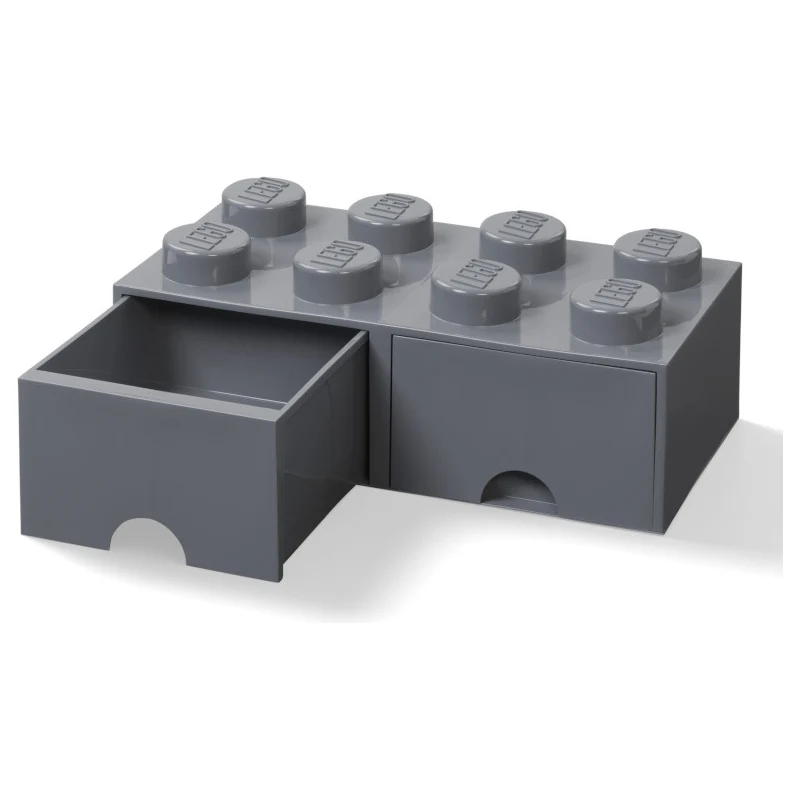LEGO ΚΟΥΤΙ ΑΠΟΘΗΚΕΥΣΗΣ ΟΡΘΟΓΩΝΙΟ ΣΚΟΥΡΟ ΓΚΡΙ ΣΥΡΤΑΡΩΤΟ - 40061754 ...