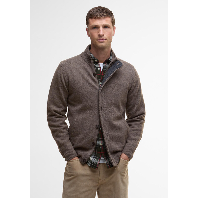 BARBOUR Πλεκτή Ζακέτα της σειράς Elbow Patch - MKN0731 BRST52 Dark ...