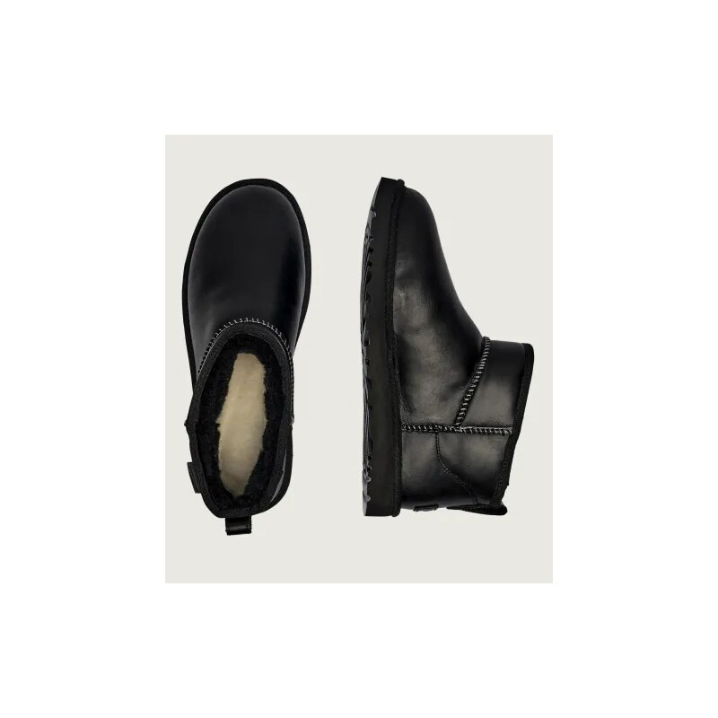 UGG Μποτες χιονιού CLASSIC ULTRA MINI | δέρμα - GLAMI.gr