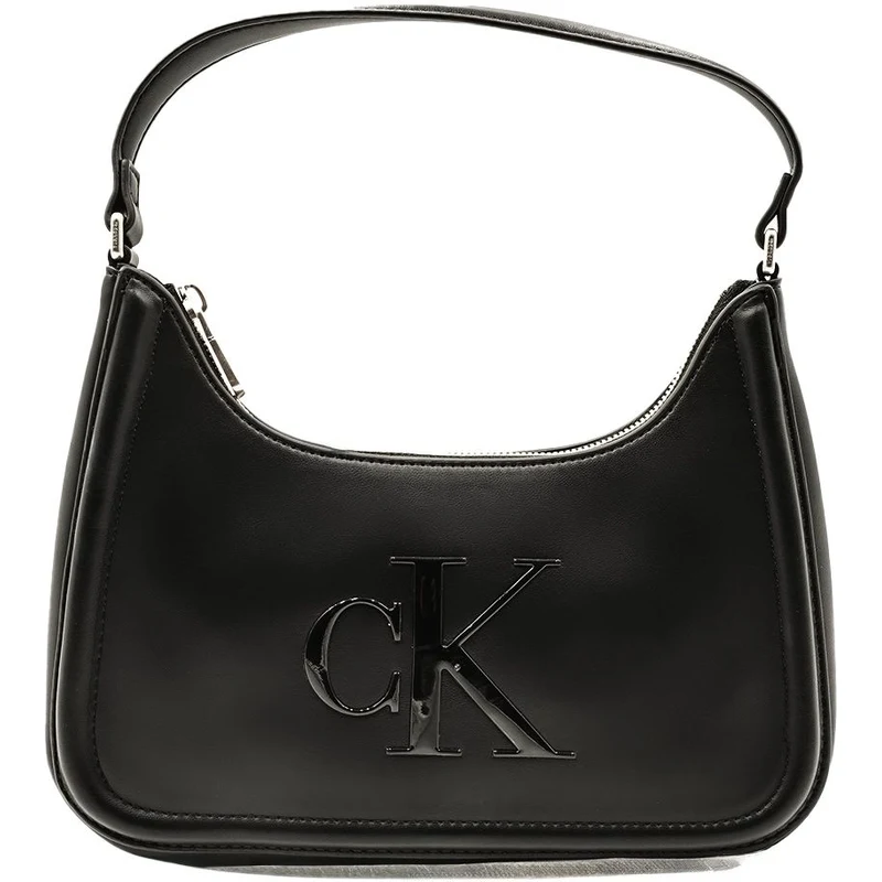 Calvin Klein ΤΣΑΝΤΑ RAISED CK SMALL SHOULDER BAG LV04F3230G UB1 BLACK ...