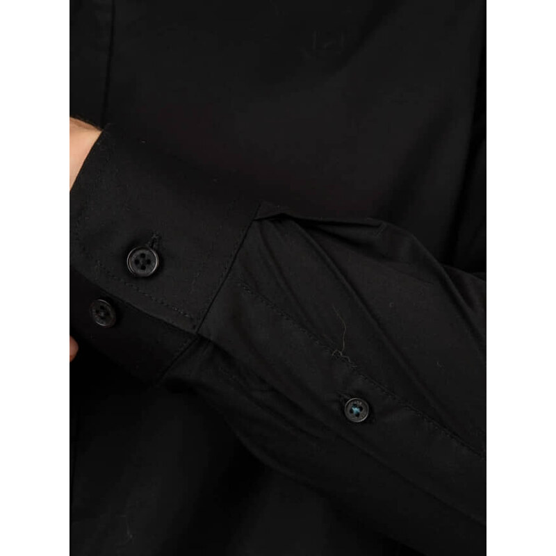 REBASE Ανδρικό Πουκάμισο - Μαύρο - 001004 - GLAMI.gr