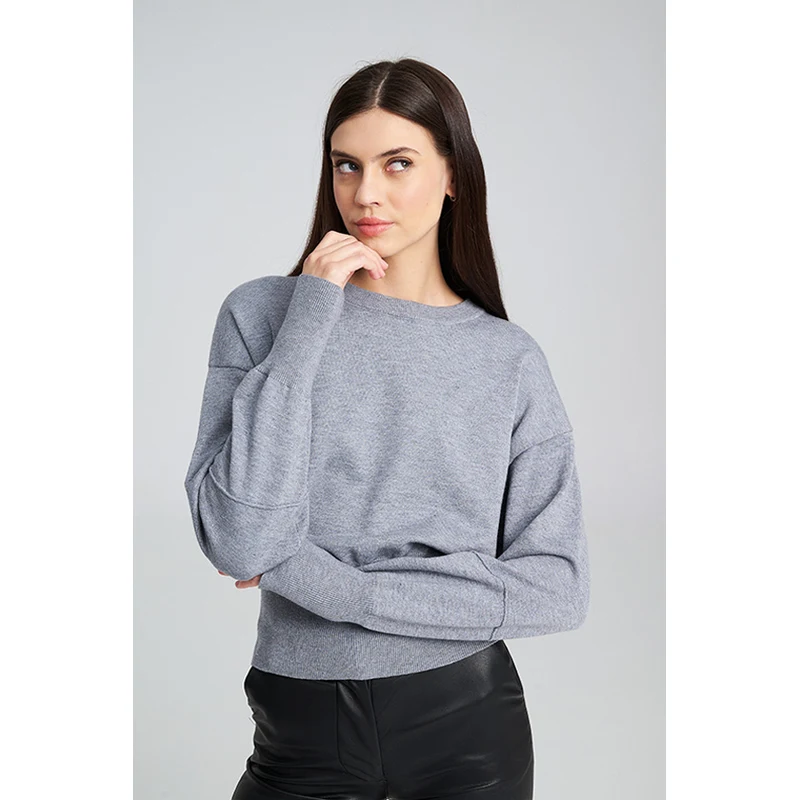 MIND MATTER Minimal Πλεκτό με Κομψή Εφαρμογή ESTRELLA SWEATER - GLAMI.gr