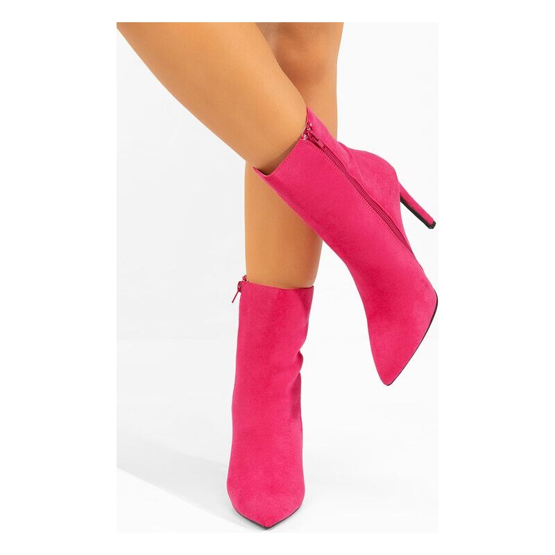 Zapatos Μποτάκια με λεπτο τακουνι Cendria φουξια - GLAMI.gr