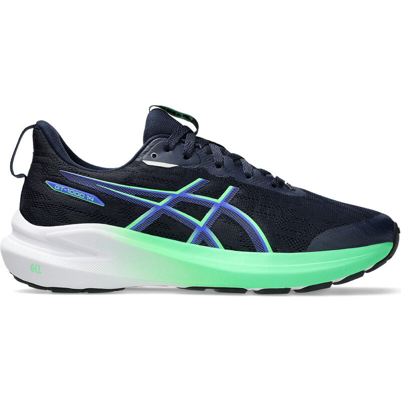 Asics Junior's Gt-1000 14 Gs - MIDNIGHT/VITAL GREEN - GLAMI.gr